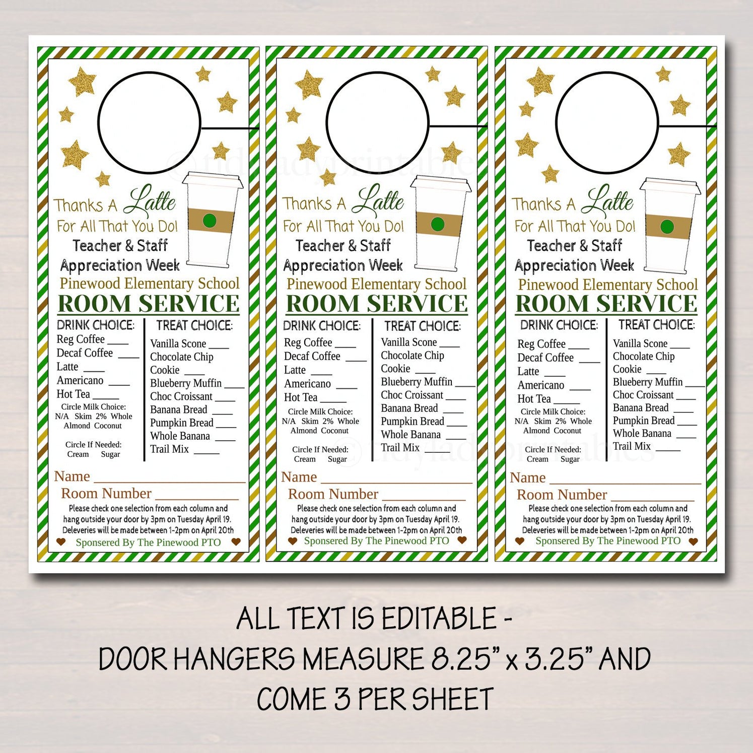 Teacher Appreciation Door Hangers | TidyLady Printables