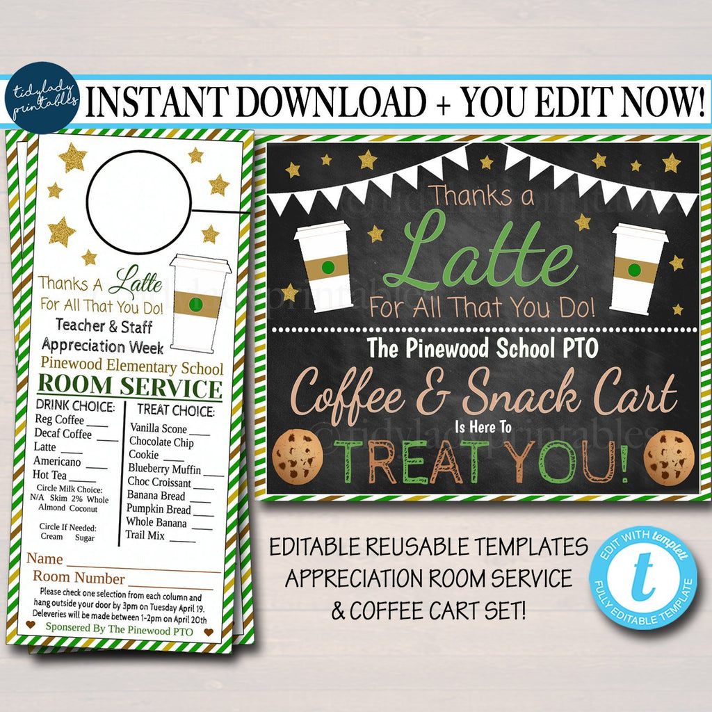 Teacher Appreciation Door Hangers | TidyLady Printables