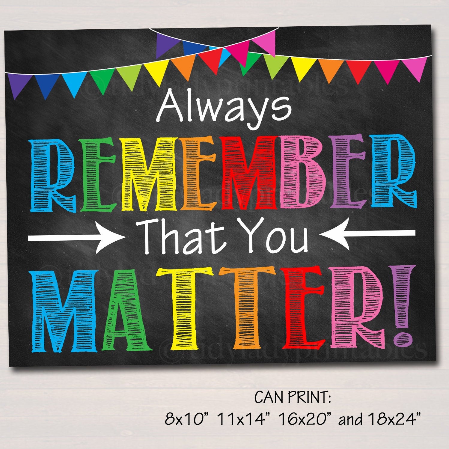 Always Remember That You Matter | School Counselor Poster — TidyLady ...