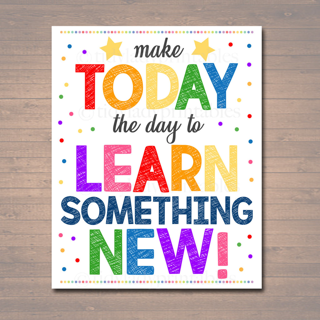 School And Classroom Posters | TidyLady Printables — Page 3