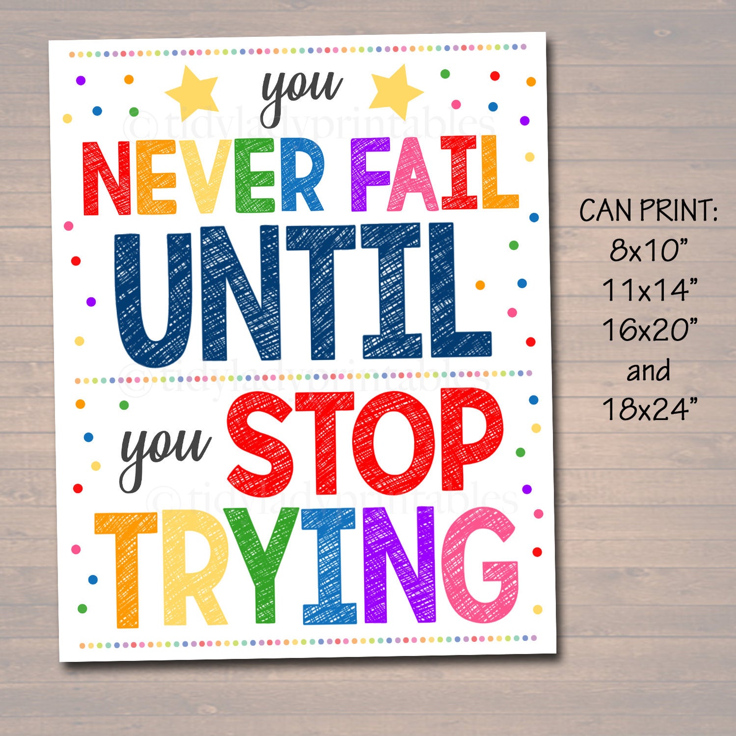 Growth Mindset Classroom Poster | TidyLady Printables
