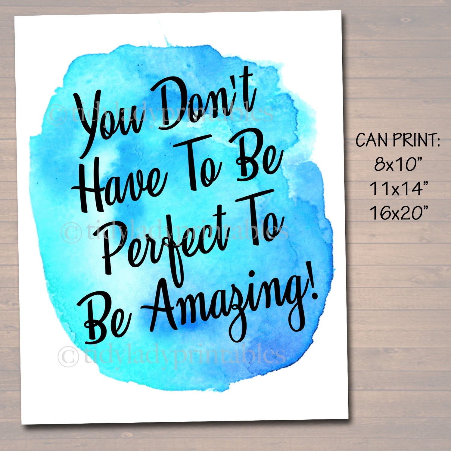 Watercolor Classroom Poster | TidyLady Printables