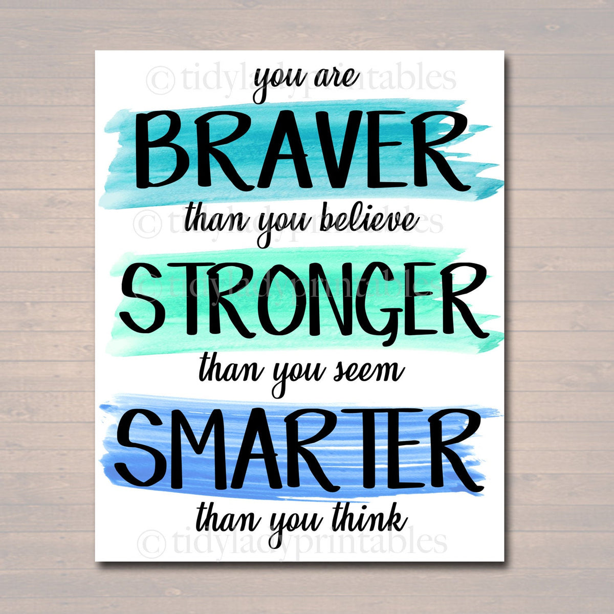 Watercolor Classroom Poster | TidyLady Printables