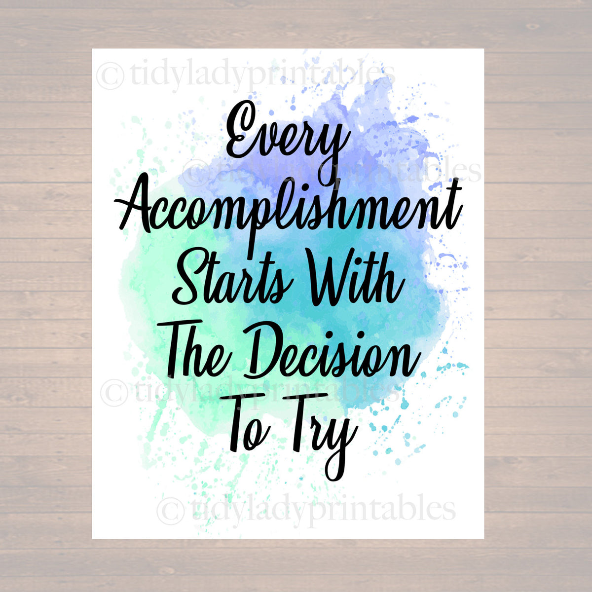 Watercolor Classroom Poster | TidyLady Printables