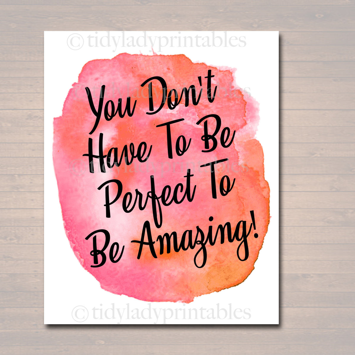 Watercolor Classroom Poster | TidyLady Printables