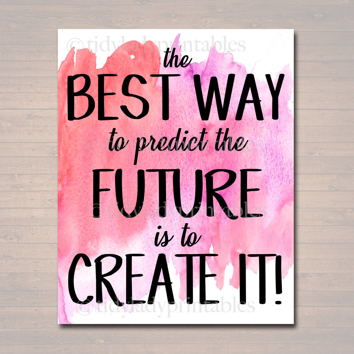 Watercolor Classroom Poster | TidyLady Printables