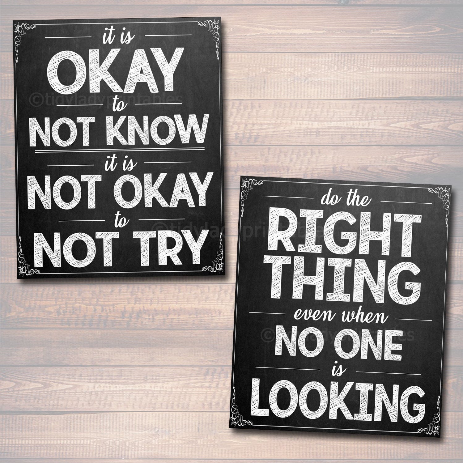 Set of 12 Classroom Posters | TidyLady Printables