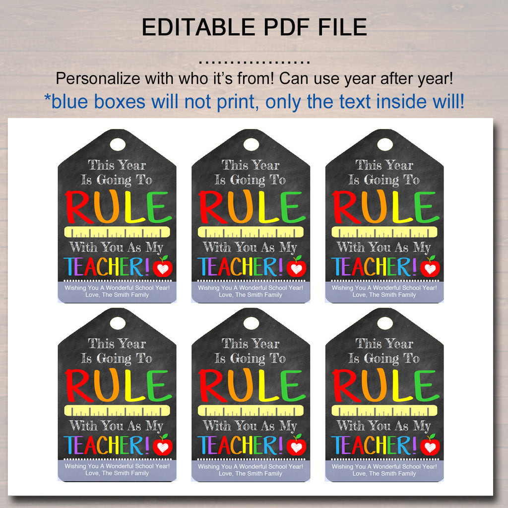 First Day Of School Gift Tags & Labels | TidyLady Printables — Page 2