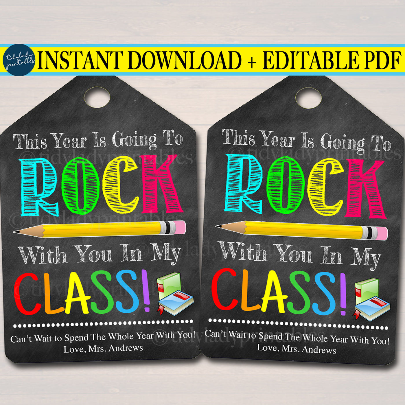 Candy Classroom Printable Gift Tags | TidyLady Printables
