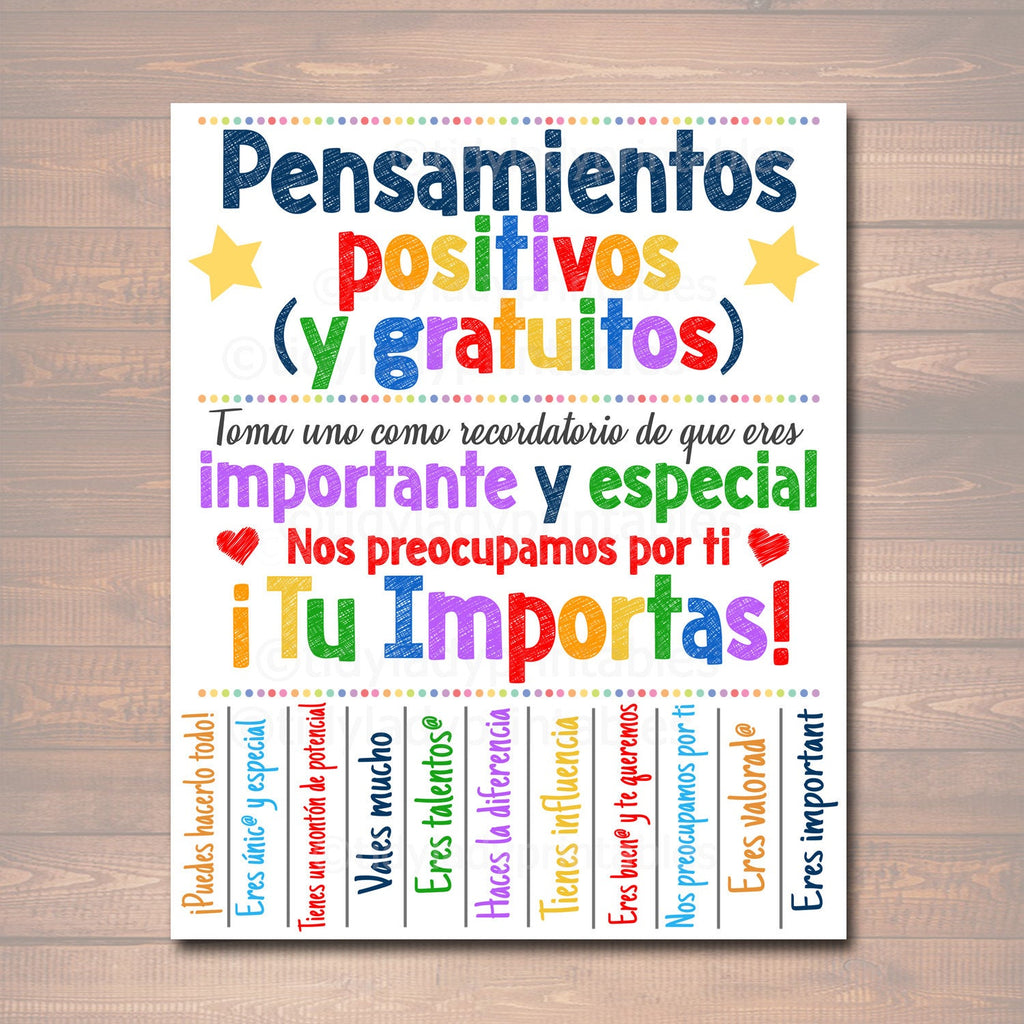 Spanish Classroom Posters | TidyLady Printables