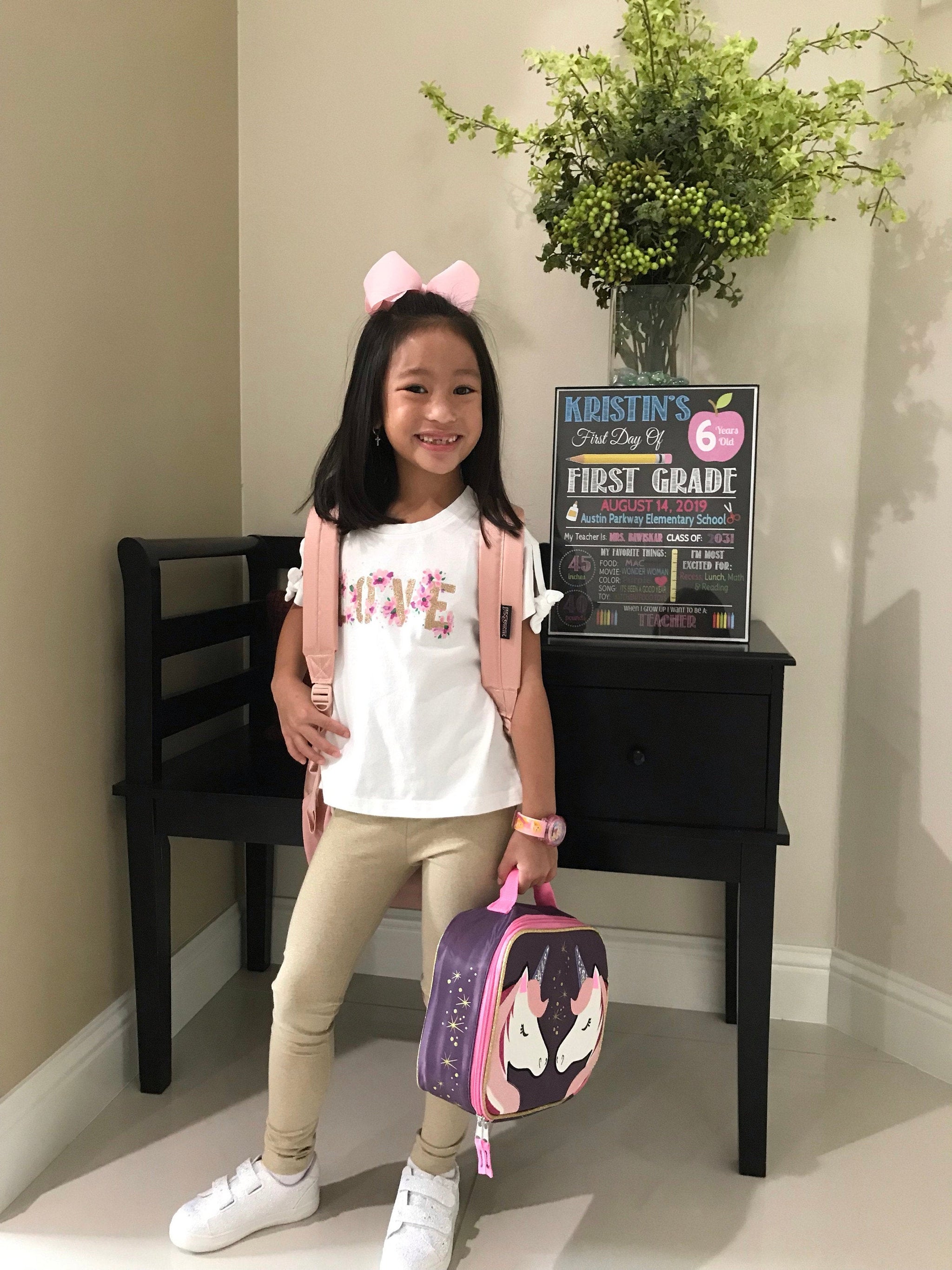 First Day Of School Signs For Girls | TidyLady Printables