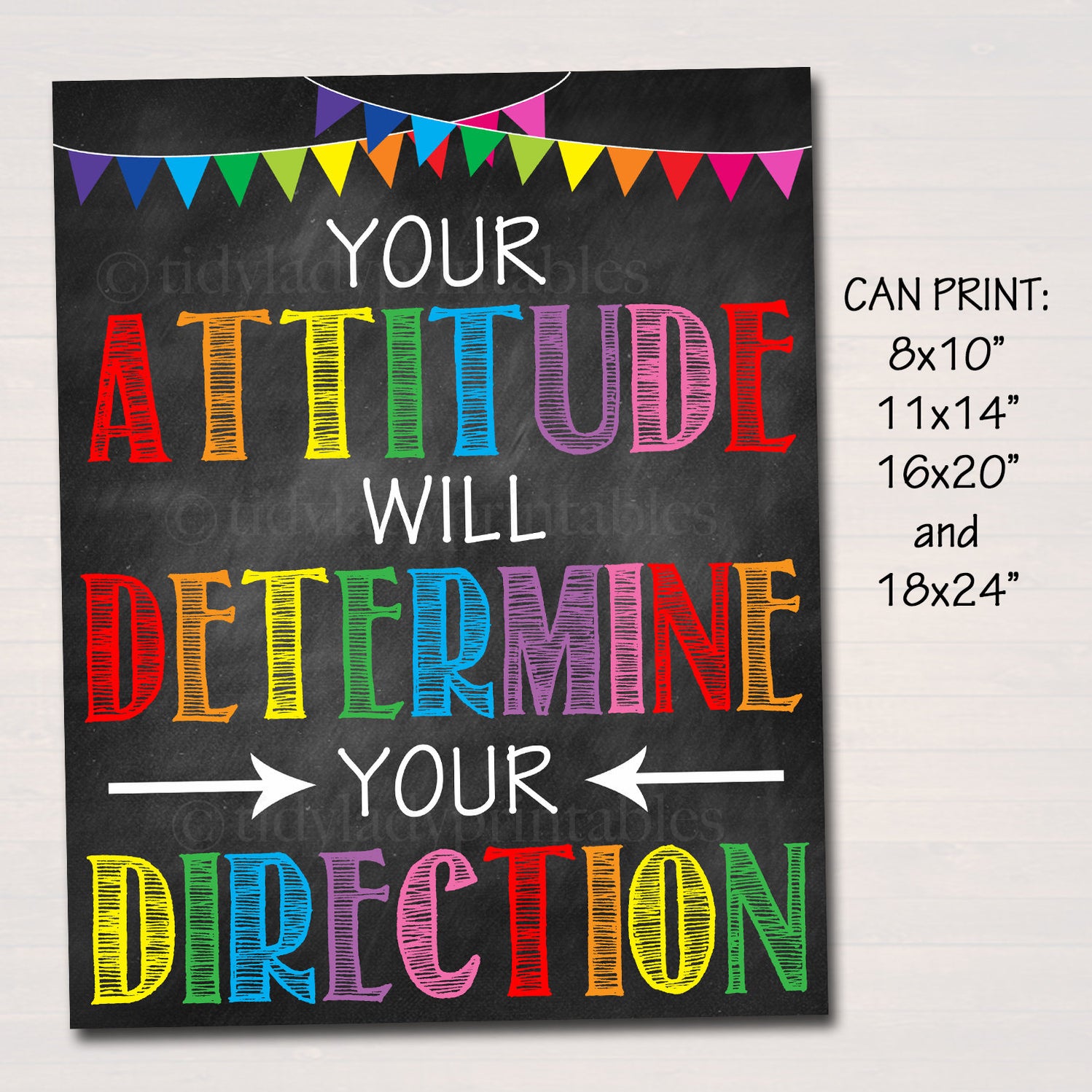 Motivational Classroom Poster l TidyLady Printables