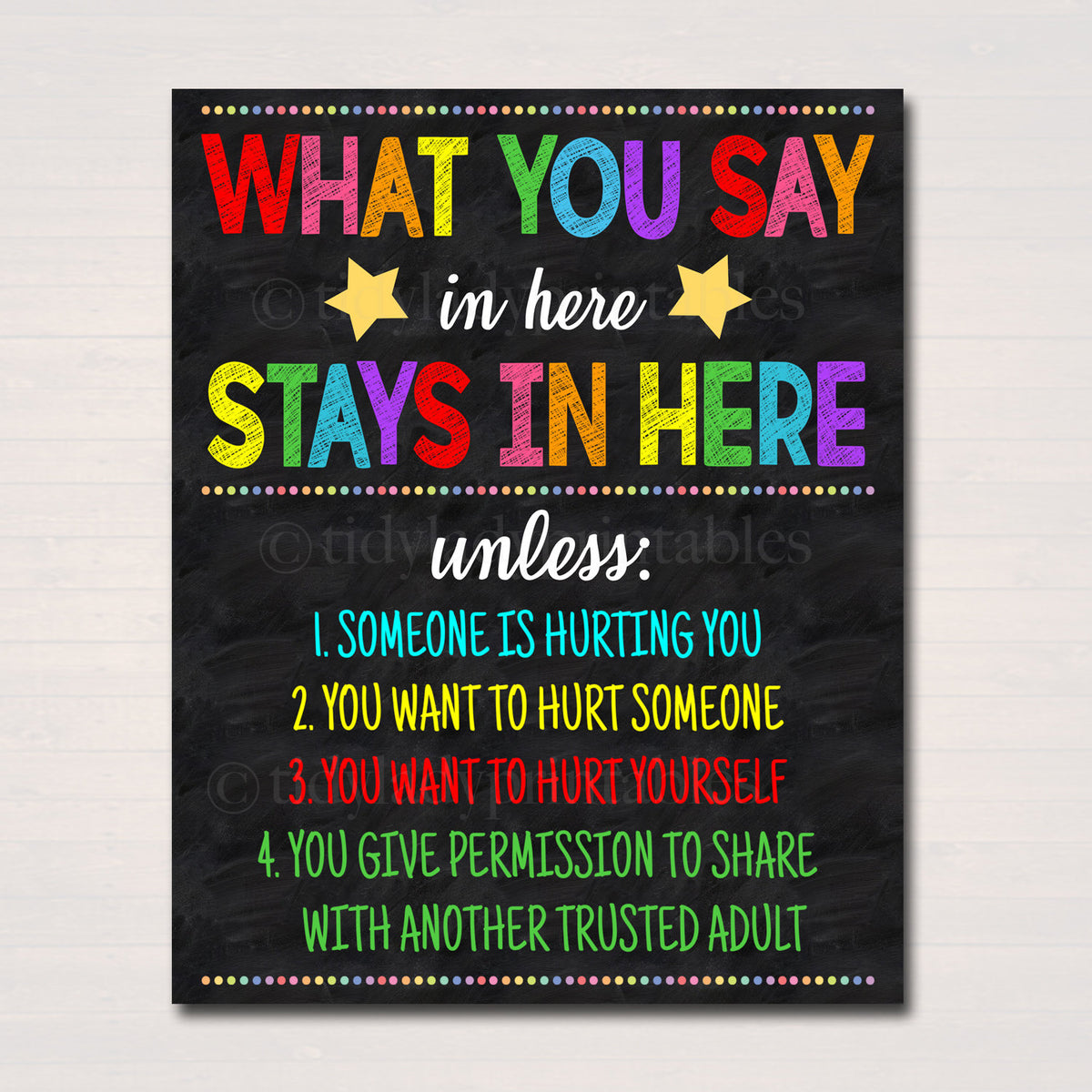 Counseling Office Poster | TidyLady Printables