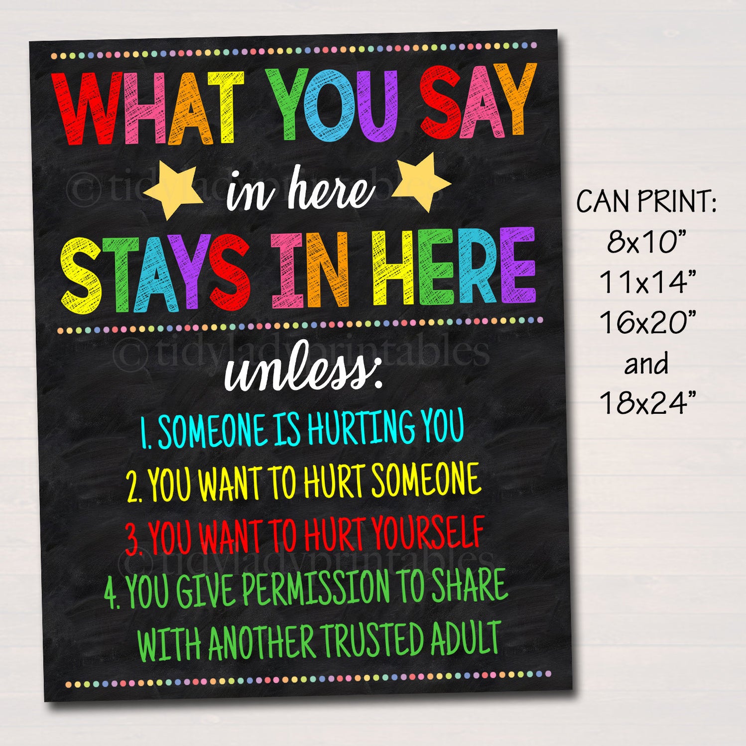 Counseling Office Poster | TidyLady Printables