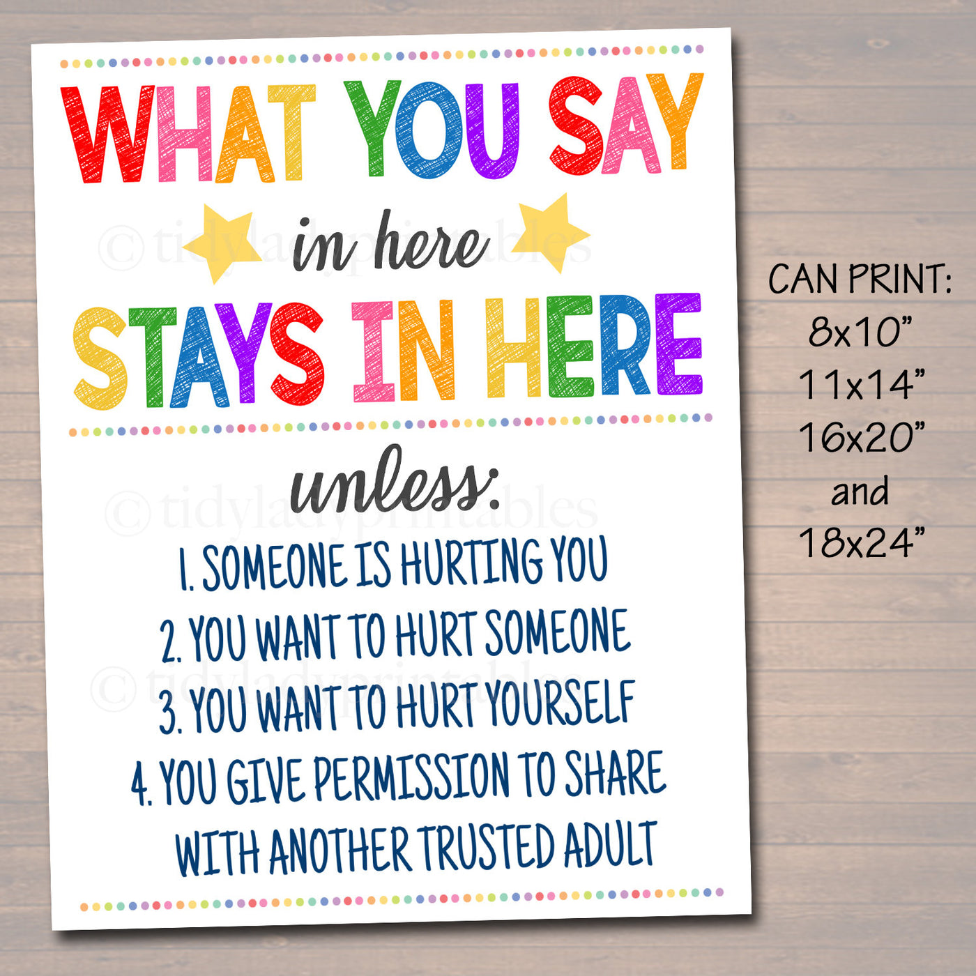Counseling Office Poster | TidyLady Printables