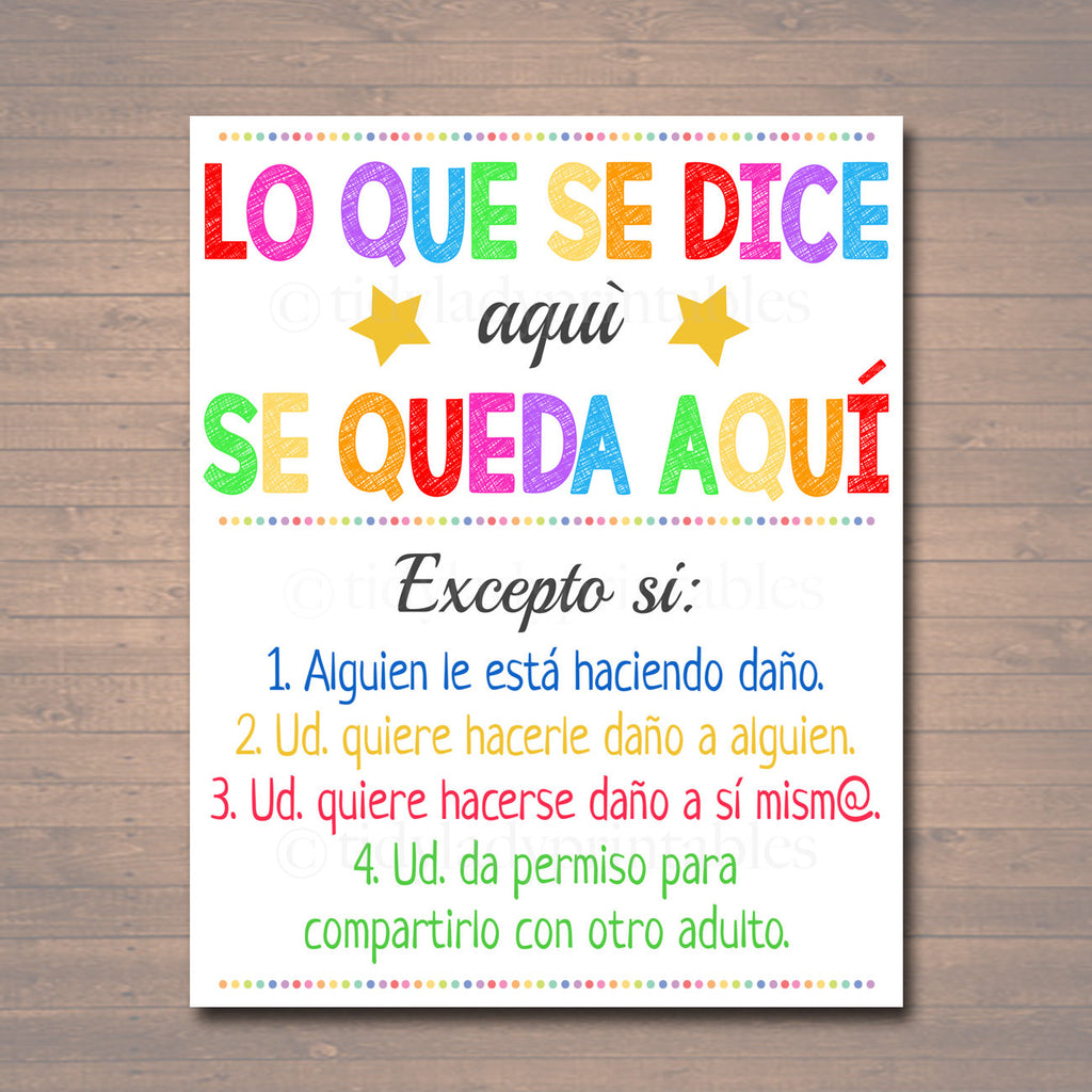 Spanish Classroom Posters | TidyLady Printables