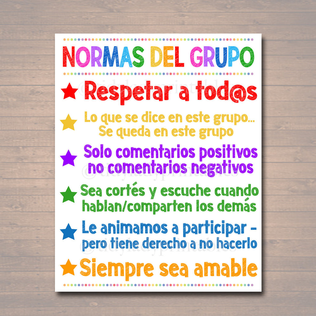 Spanish Classroom Posters | TidyLady Printables