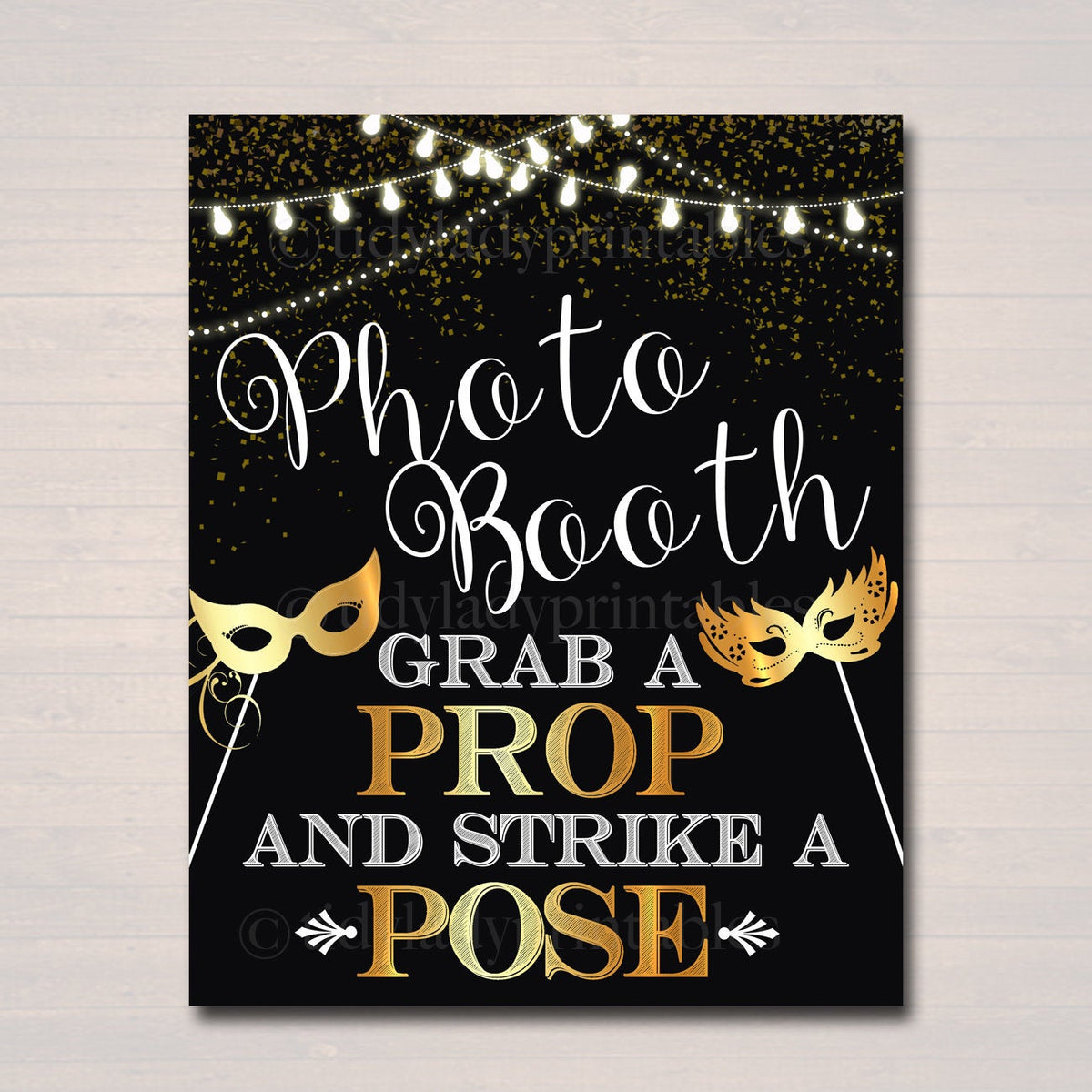 Photo Booth Sign | TidyLady Printables