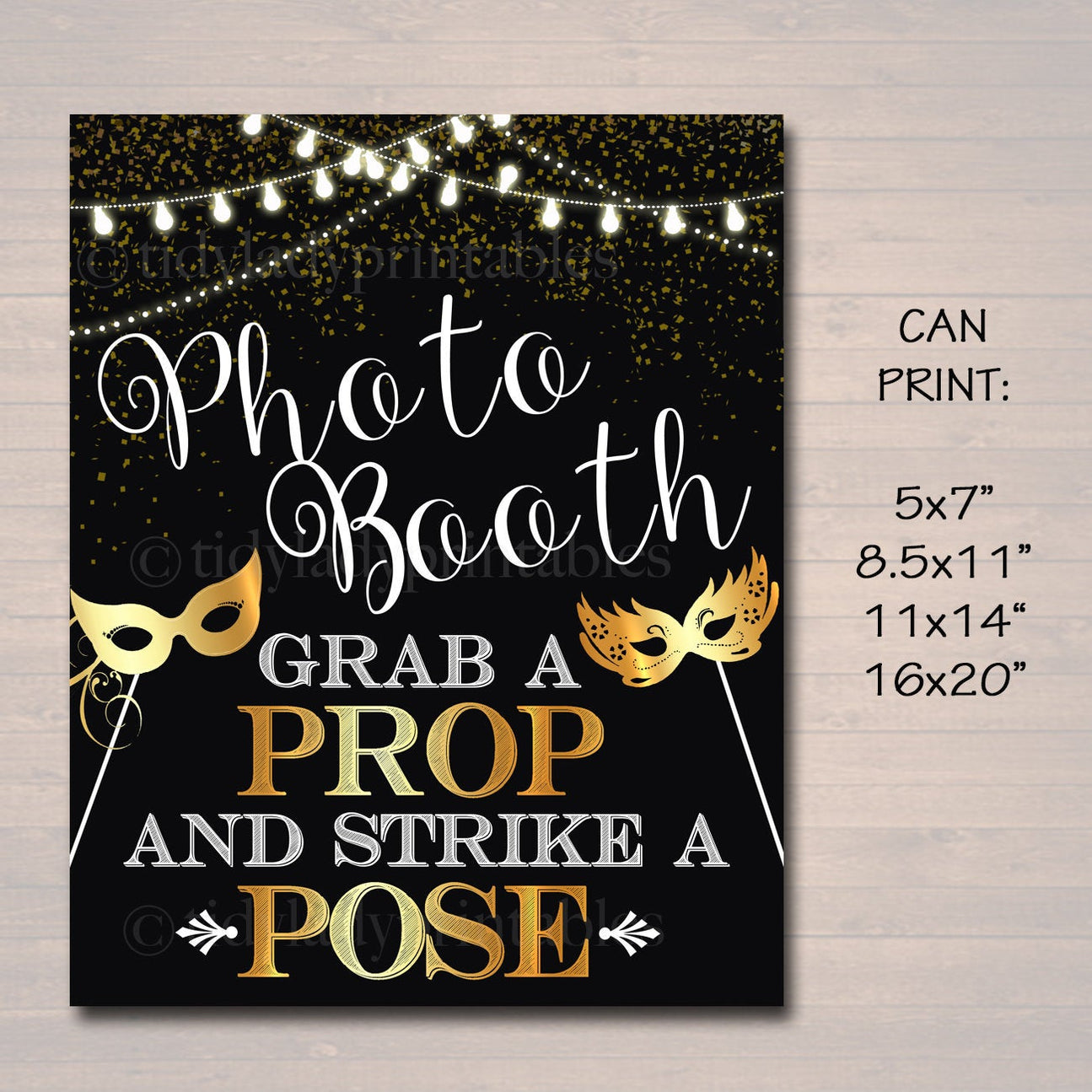 Photo Booth Sign | TidyLady Printables