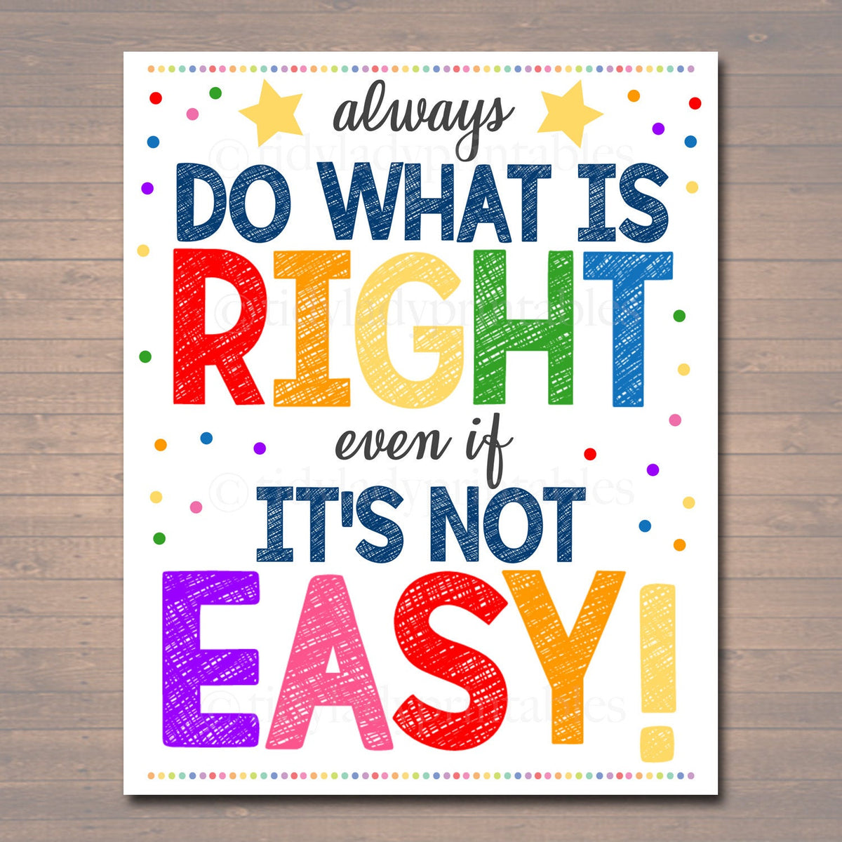 Motivational Classroom Poster | TidyLady Printables