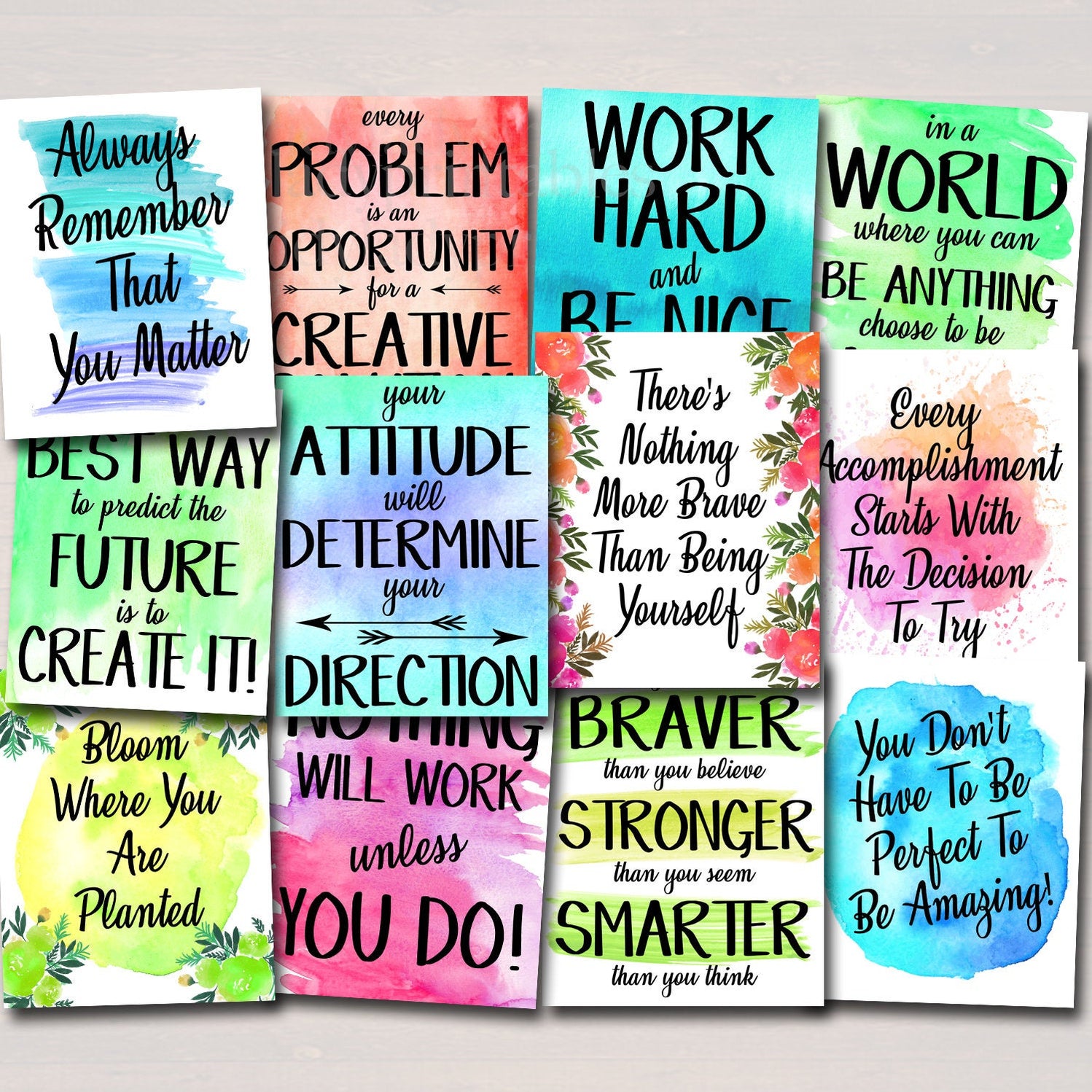 Watercolor Classroom Poster | TidyLady Printables