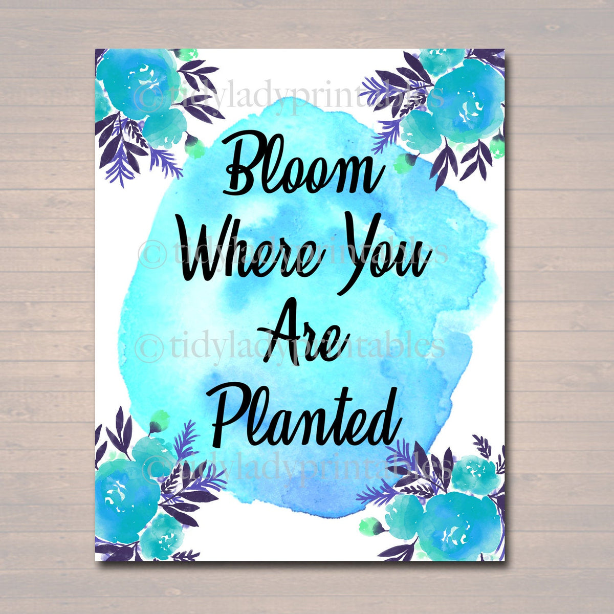 Watercolor Classroom Poster | TidyLady Printables