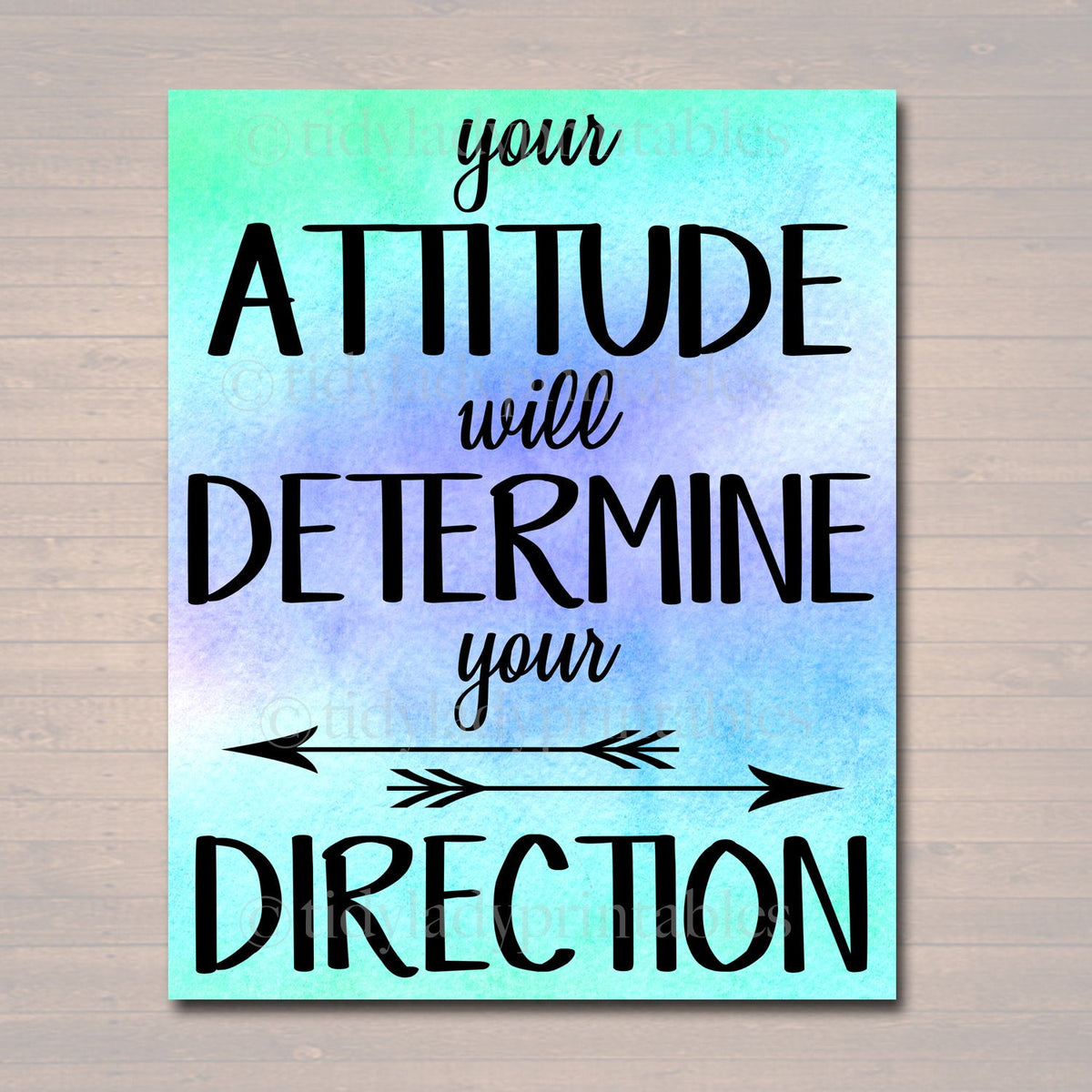 Watercolor Classroom Poster | TidyLady Printables