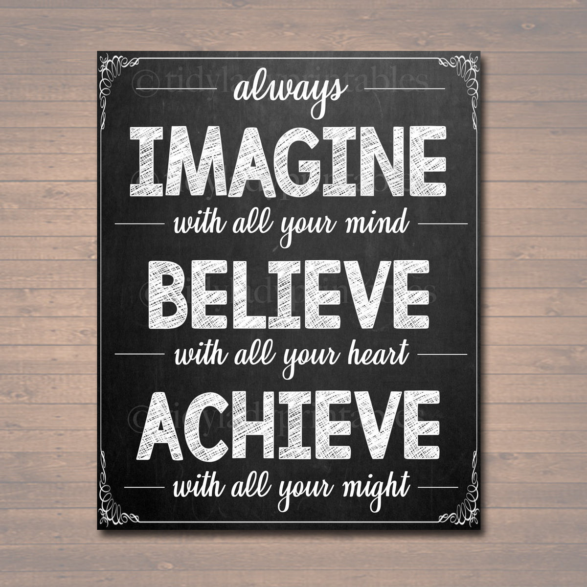 School Classroom Motivationol Poster | TidyLady Printables