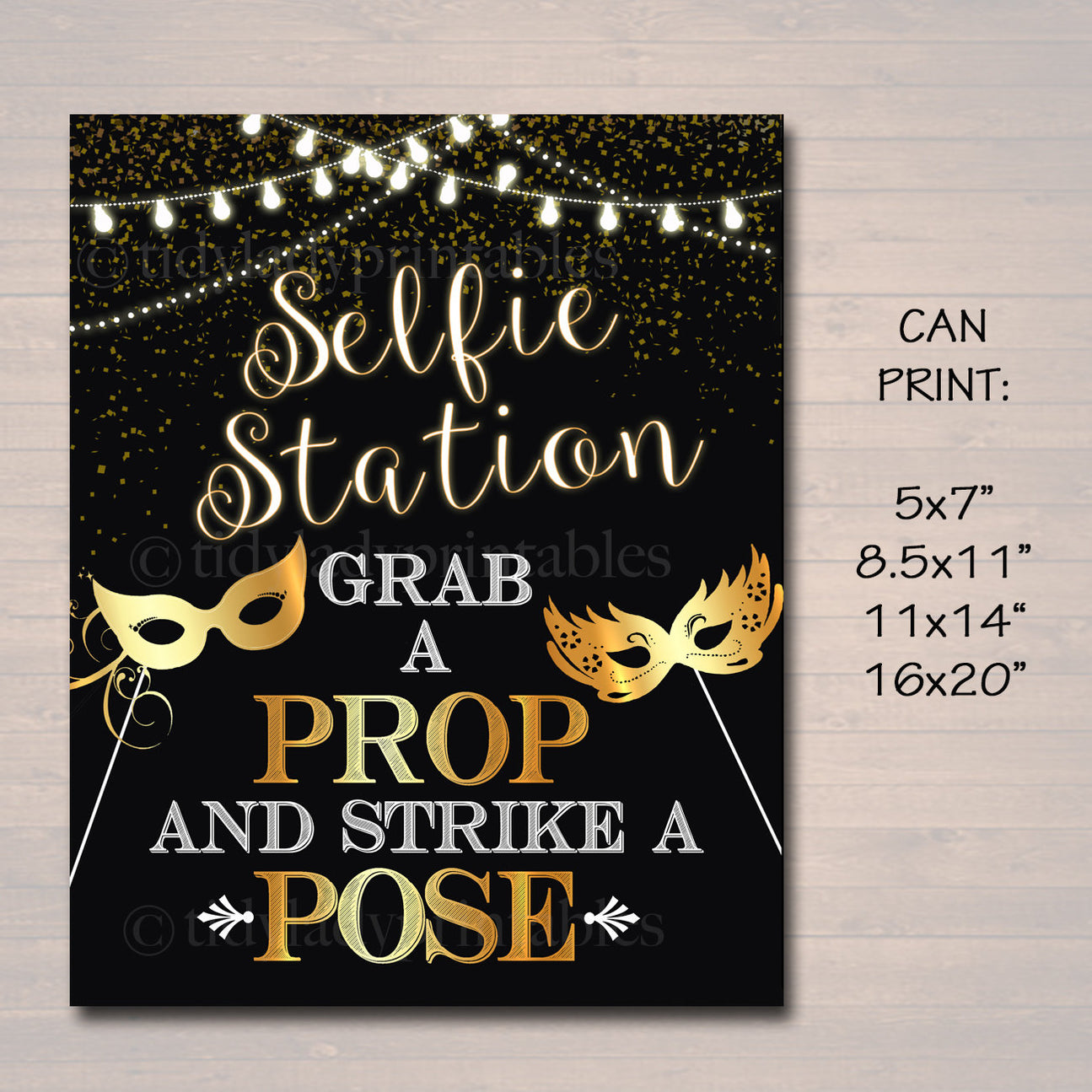 Selfie Station Sign | TidyLady Printables