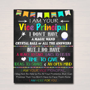 I Am Your Vice Principal Poster | TidyLady Printables