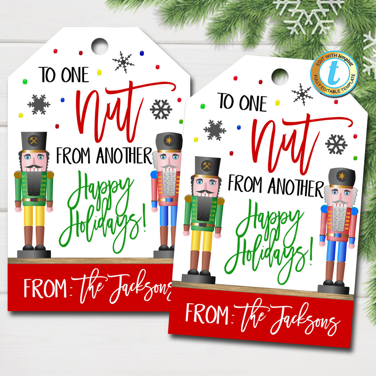 Christmas Nutcracker Gift Tags | TidyLady Printables