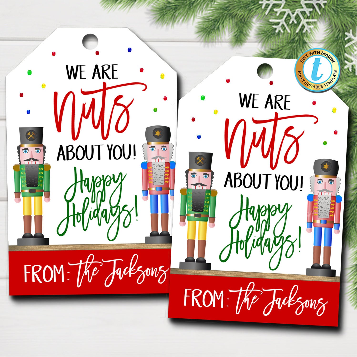 Christmas Nutcracker Gift Tags | TidyLady Printables