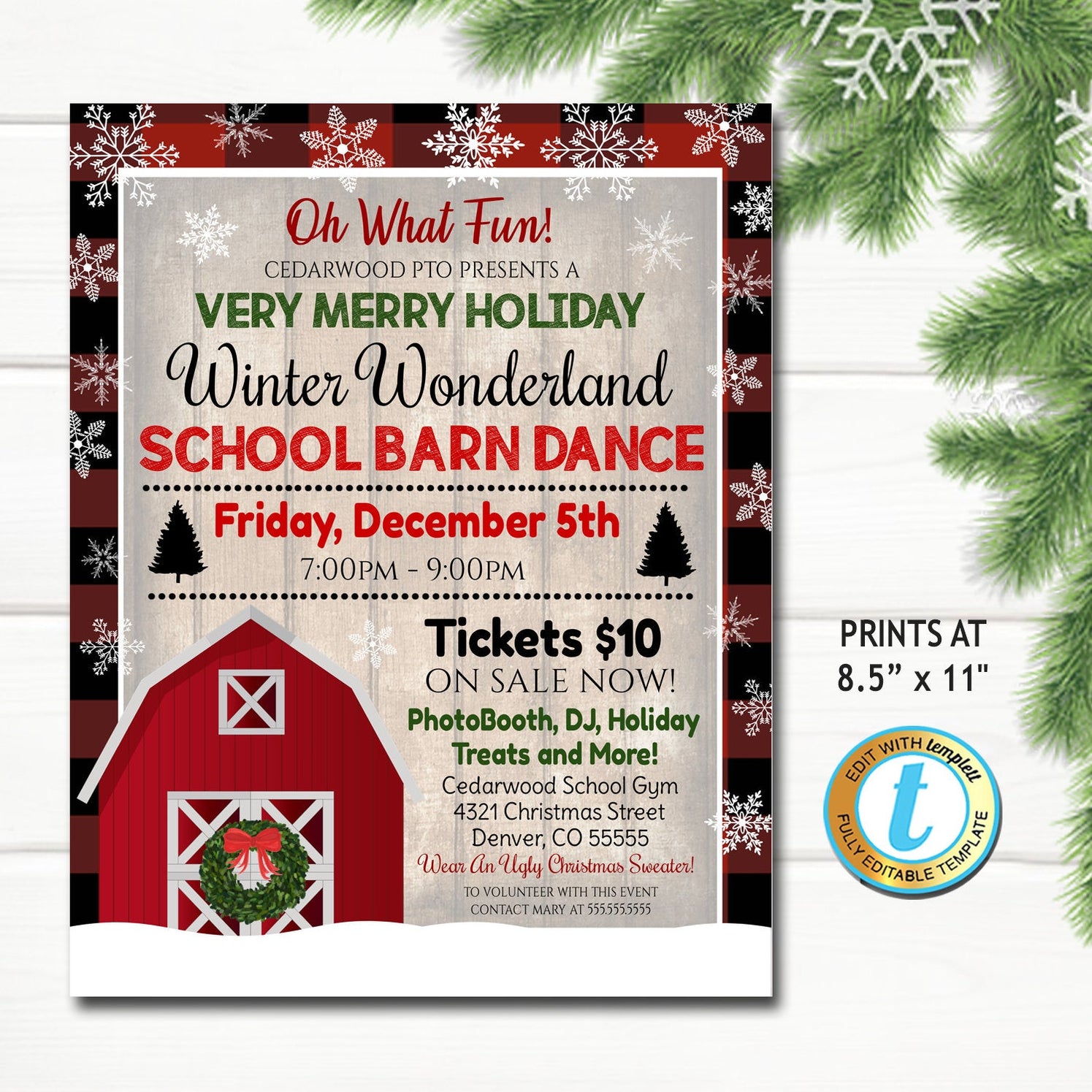 PTO Fundraising Events Flyers & Invites | TidyLady Printables — Page 7