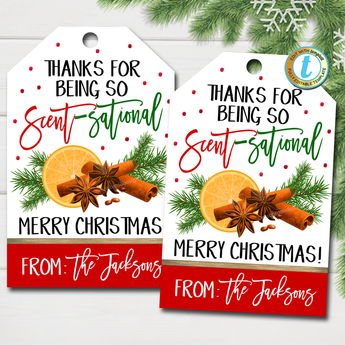 Thanks for Being so Scent-sational, Lotion Soap Gift Tag — TidyLady ...