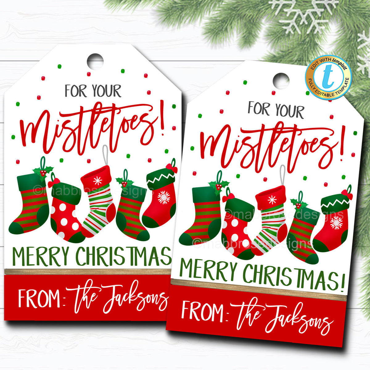 Teacher Christmas Gift Tags | TidyLady Printables