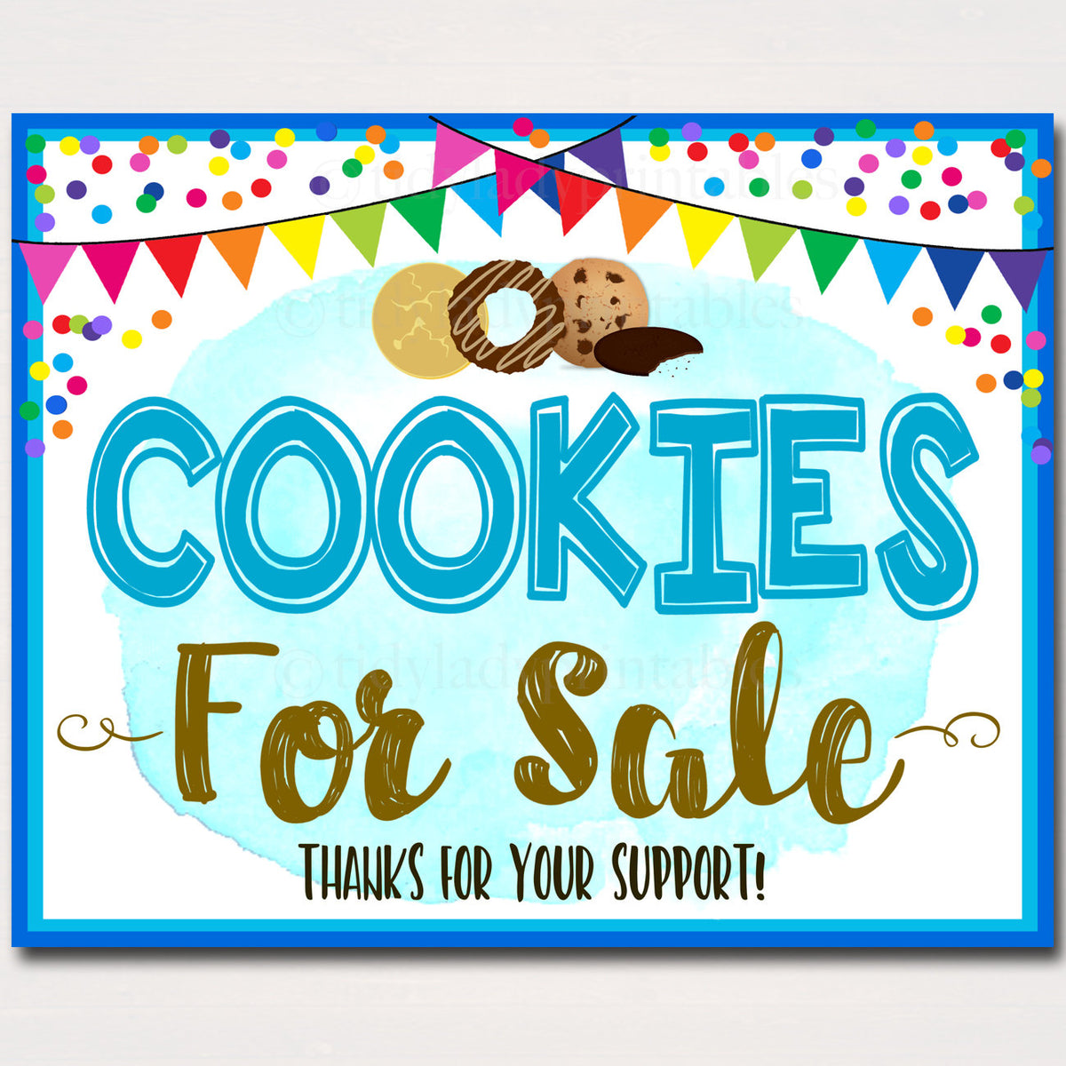 Cookie Booth Ideas, Decor and Signs | TidyLady Printables