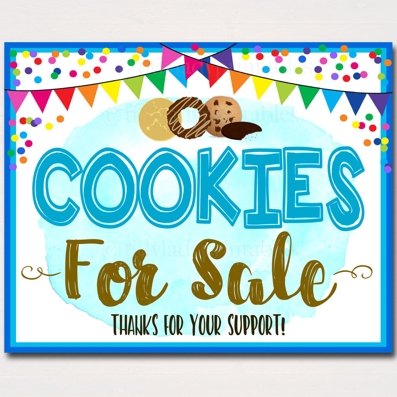Cookie Booth Ideas, Decor and Signs | TidyLady Printables