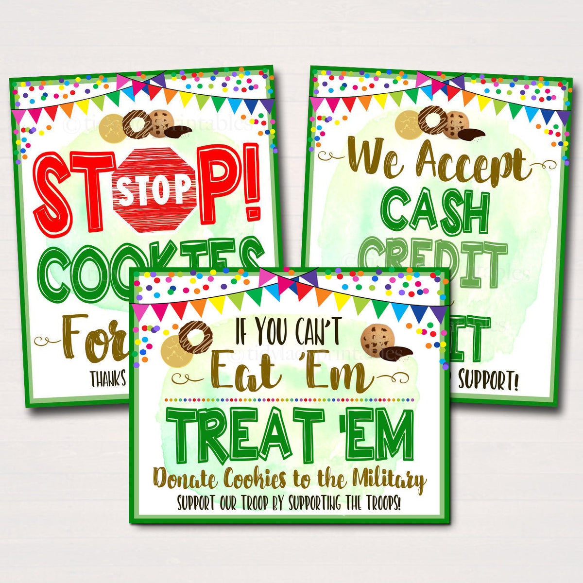 Cookie Booth Ideas, Decor and Signs | TidyLady Printables