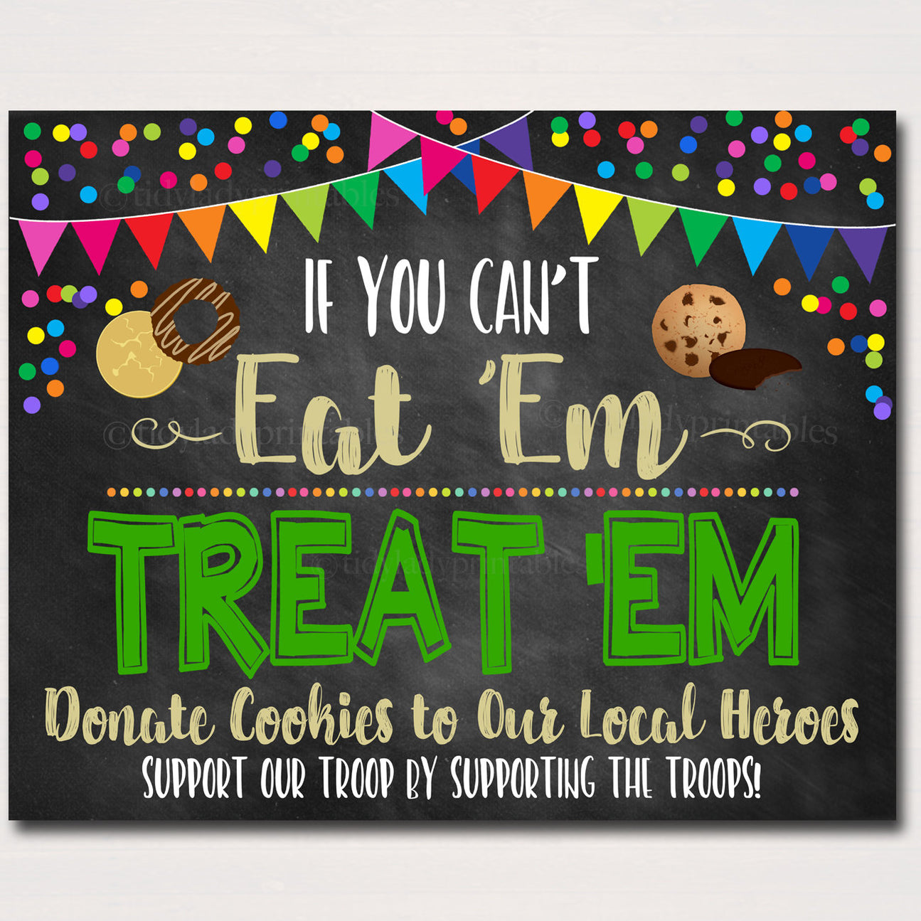Cookie Booth Ideas, Decor and Signs | TidyLady Printables