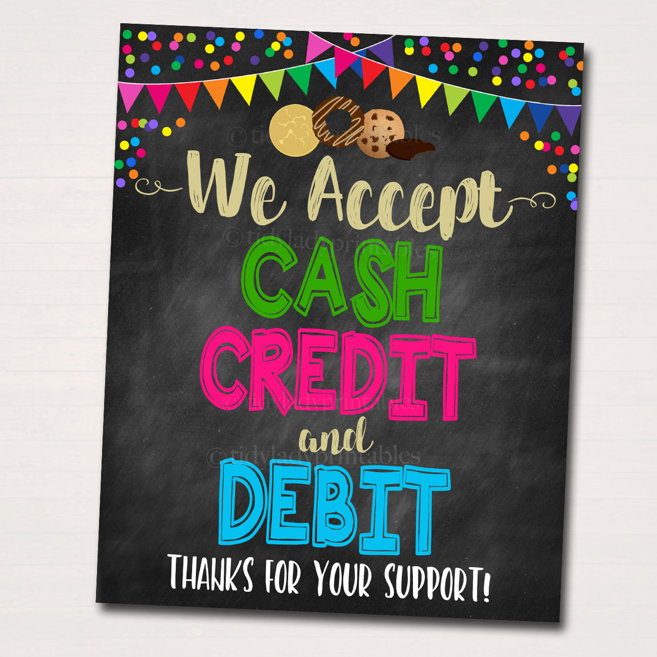 Cookie Booth Ideas, Decor and Signs | TidyLady Printables