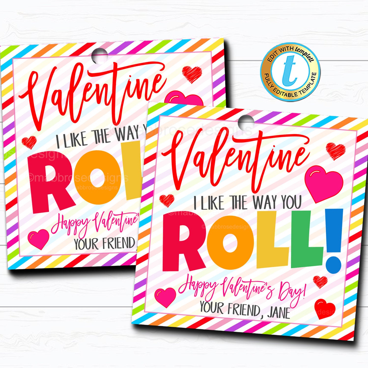 Candy Valentine's Day Gift Tag | TidyLady Printables