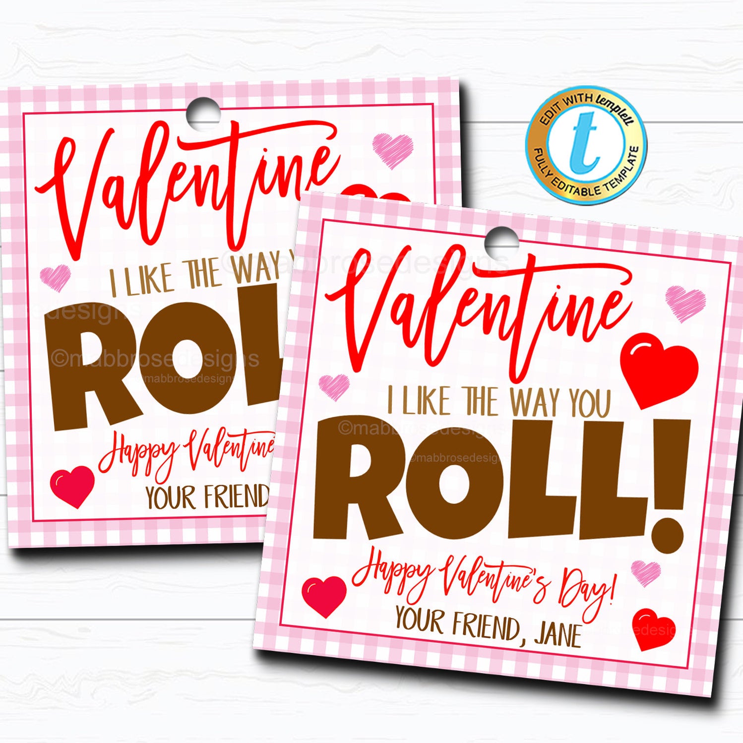 Candy Valentine's Day Gift Tag | TidyLady Printables