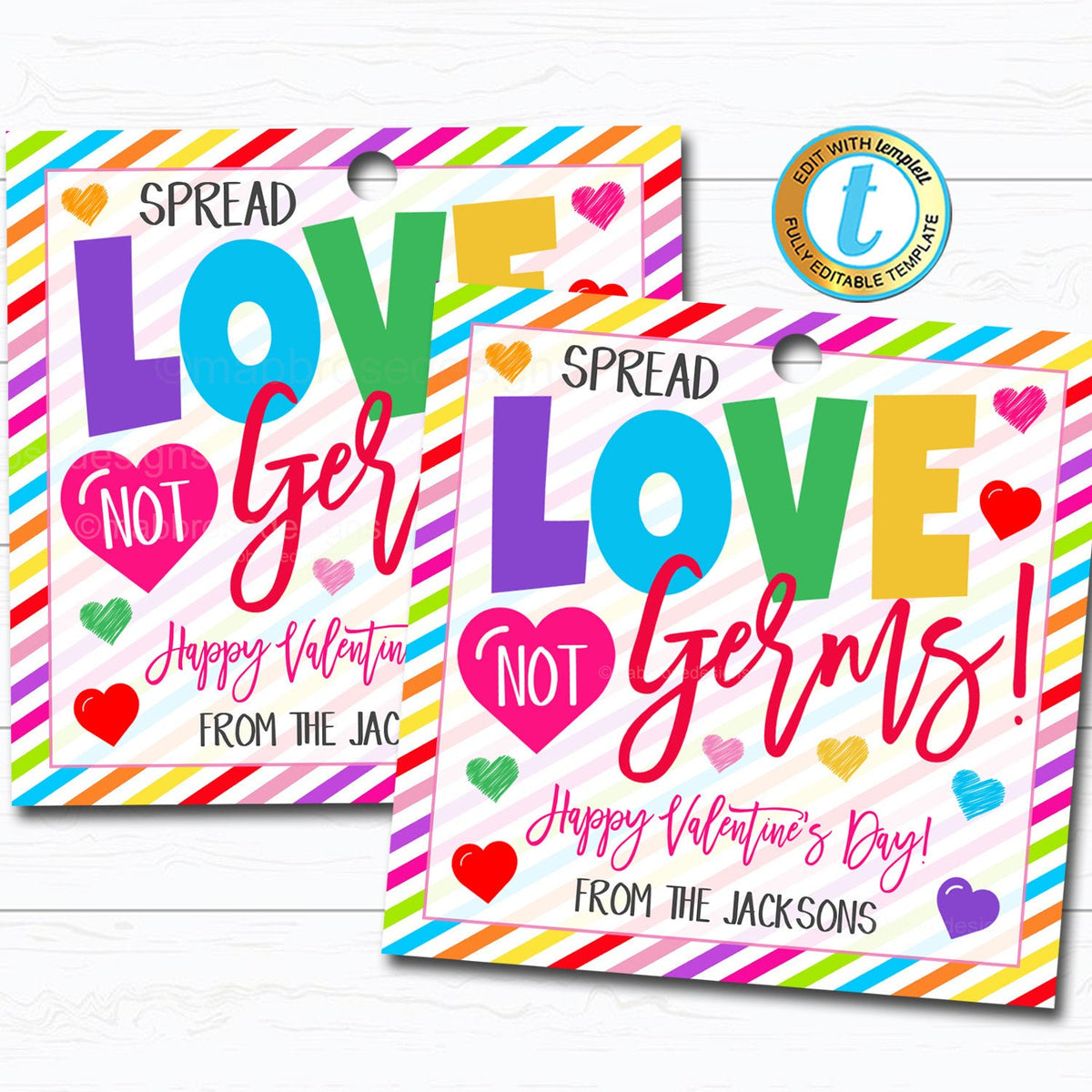 Soap Valentine's Day Gift Tag | TidyLady Printables