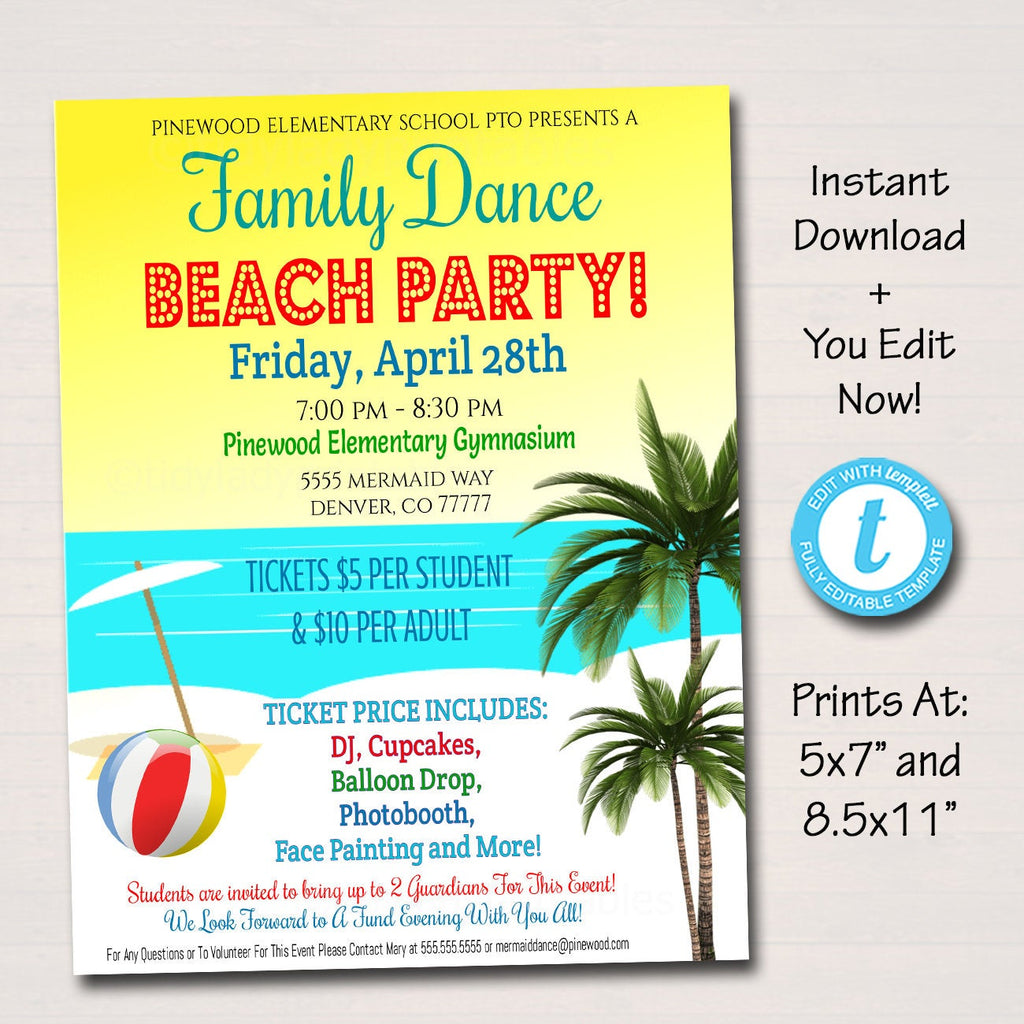 Luau - Hawaiian Theme | TidyLady Printables