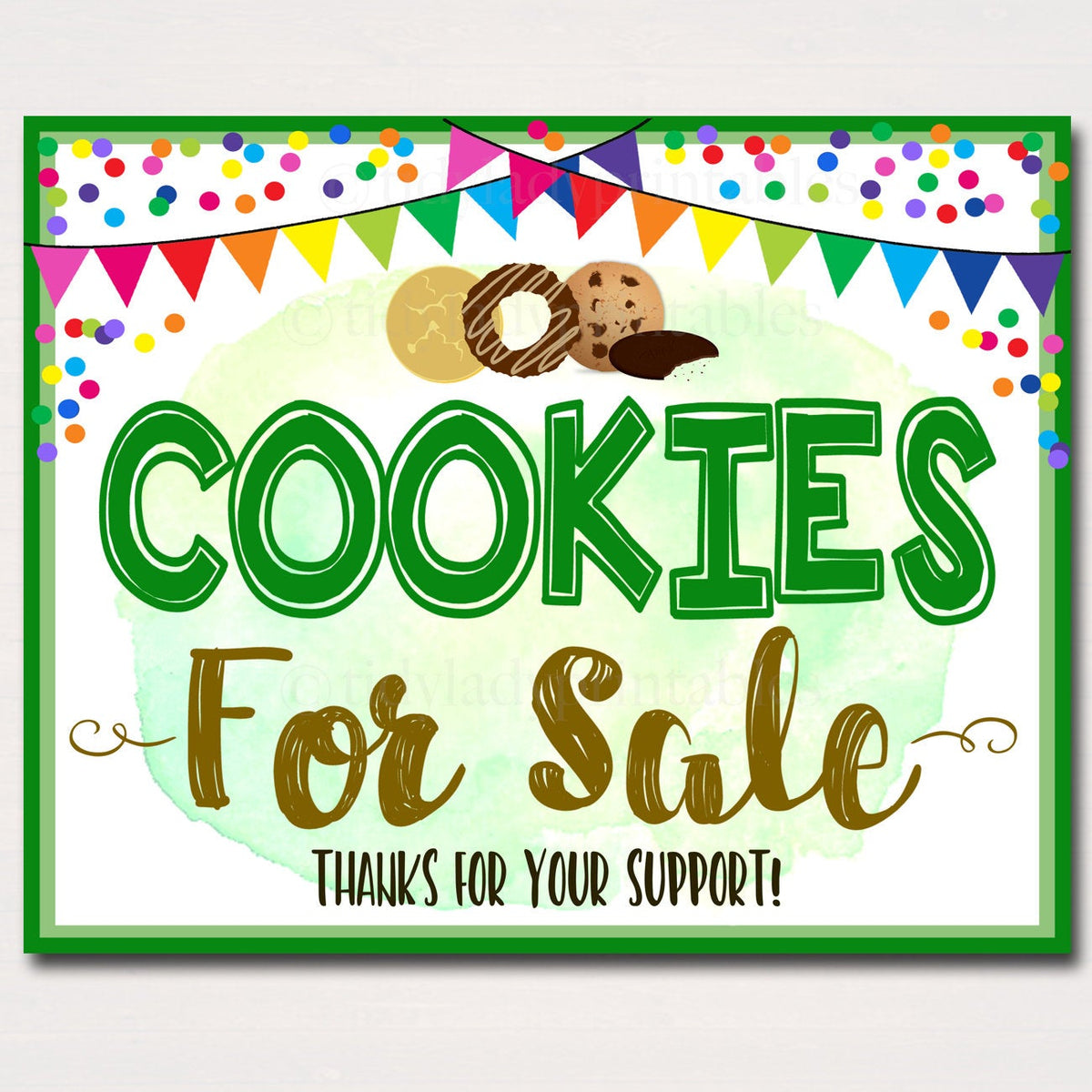 Cookie Booth Ideas, Decor and Signs | TidyLady Printables