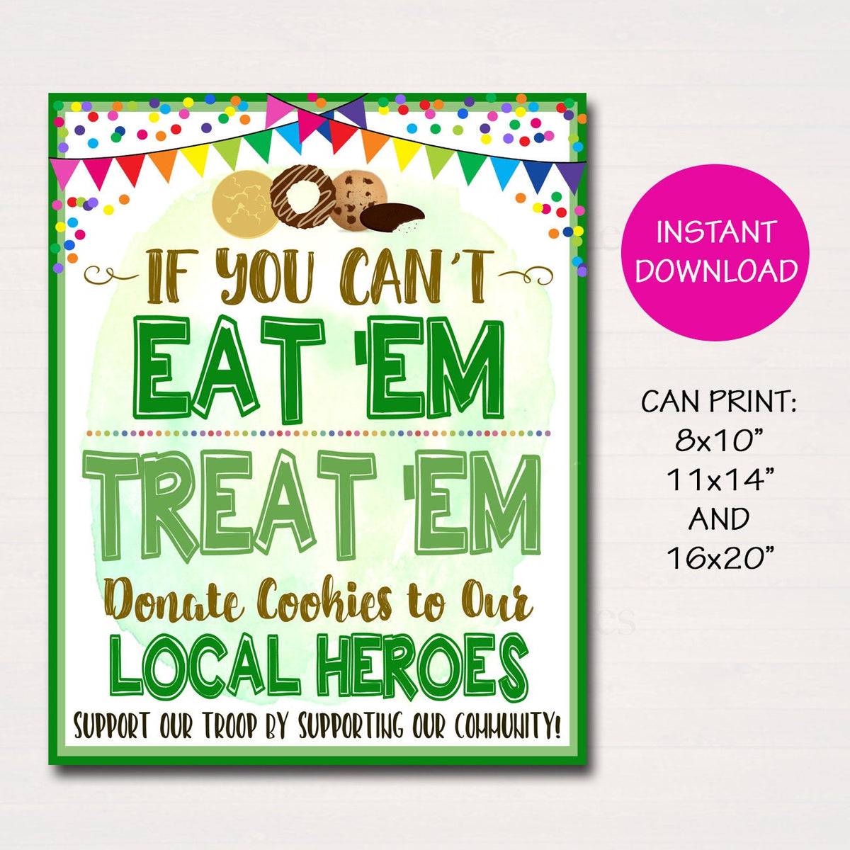 Cookie Booth Ideas, Decor and Signs | TidyLady Printables