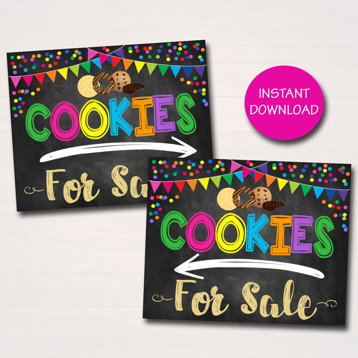 Cookie Booth Ideas, Decor and Signs | TidyLady Printables