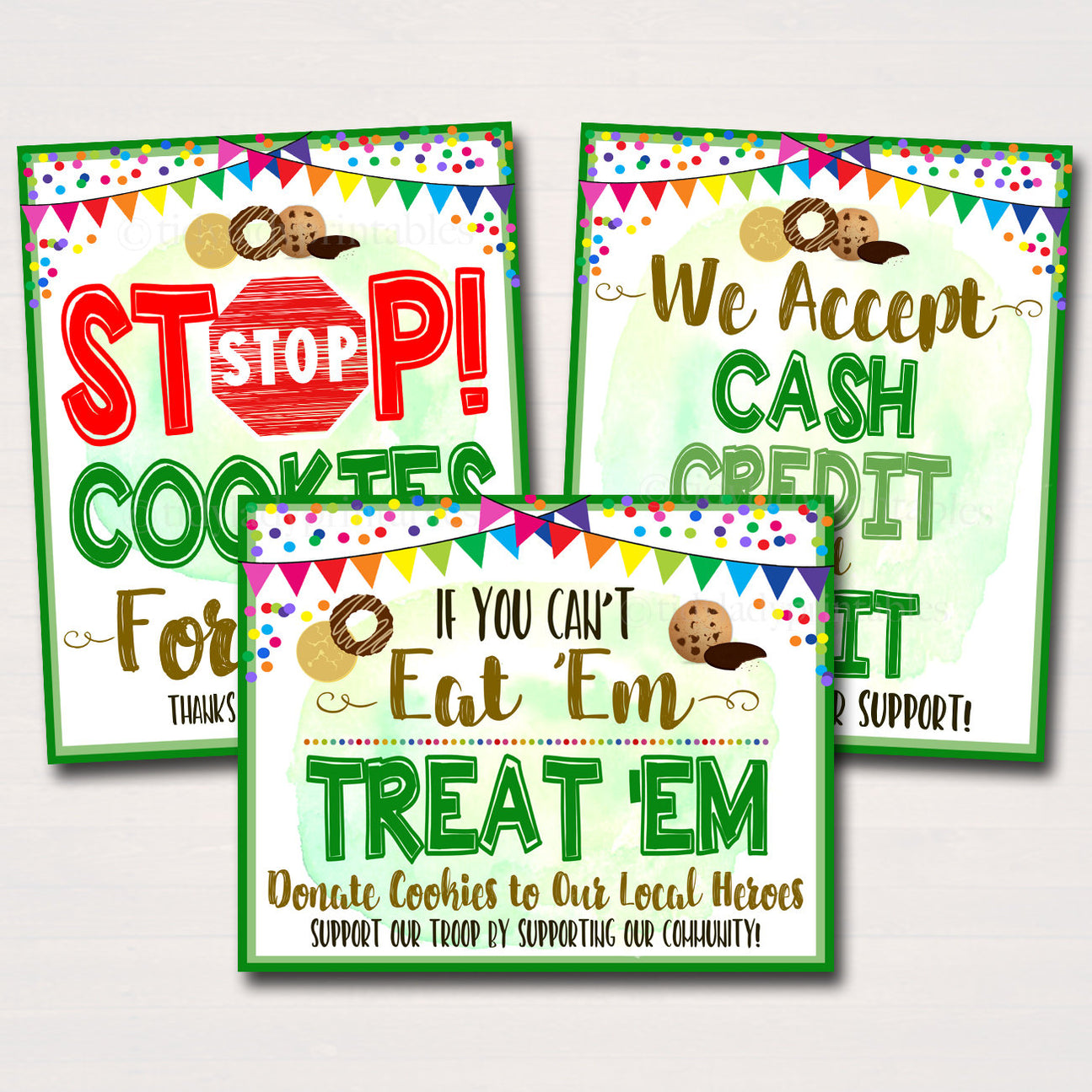 Cookie Booth Ideas, Decor and Signs | TidyLady Printables