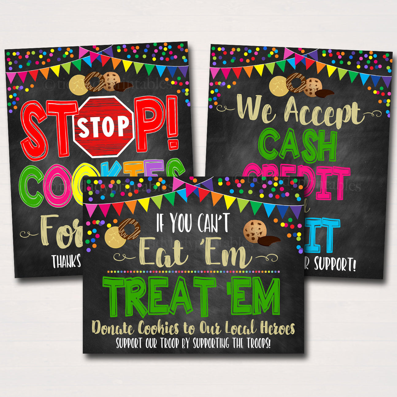 Cookie Booth Ideas, Decor and Signs | TidyLady Printables