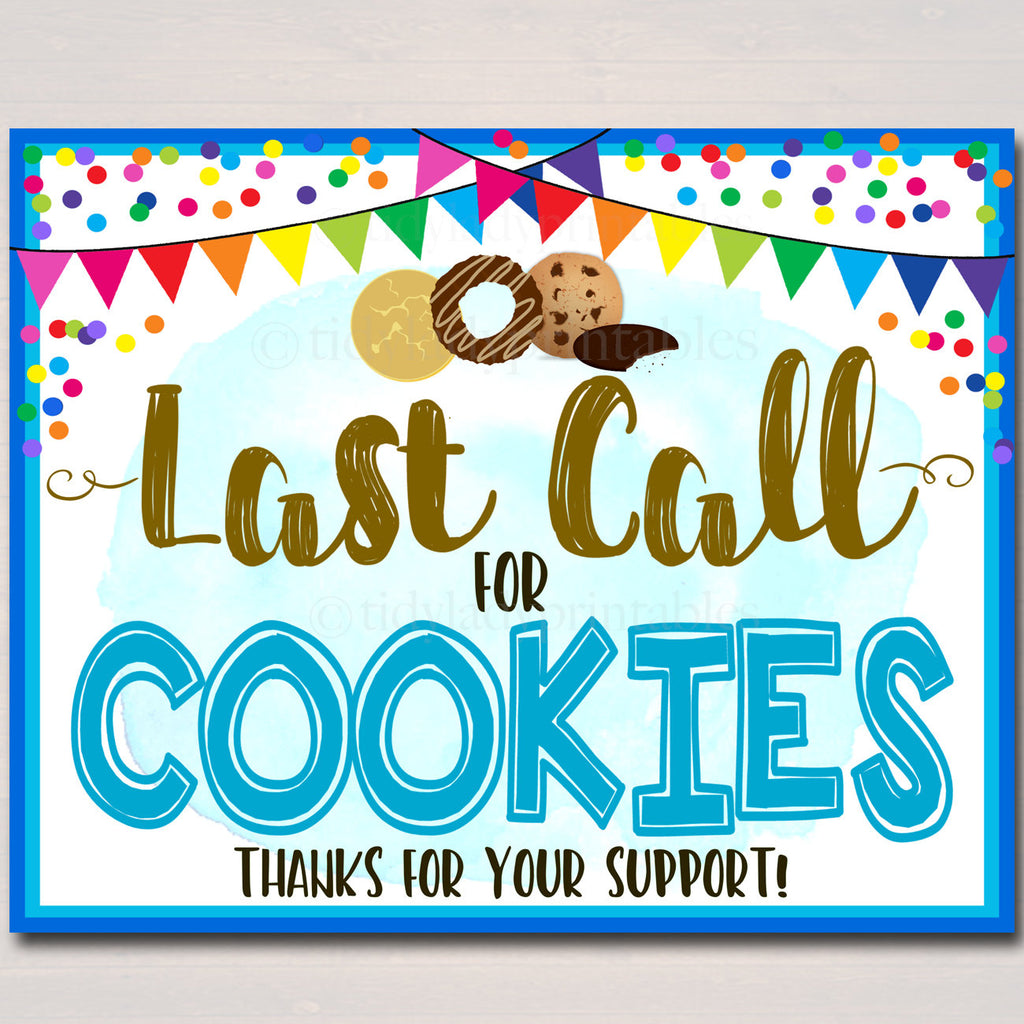 Cookie Booth Signs, Hangers, Order Forms, Decor - Printables — TidyLady ...